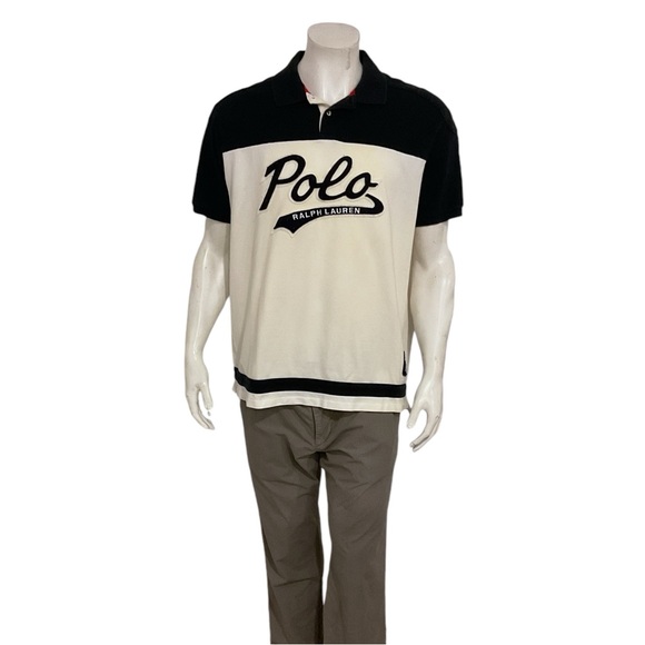 Polo Ralph Lauren | Shirts | Ralph Lauren Mens Big Polo Logo Navywhite Polo Shirt | Poshmark